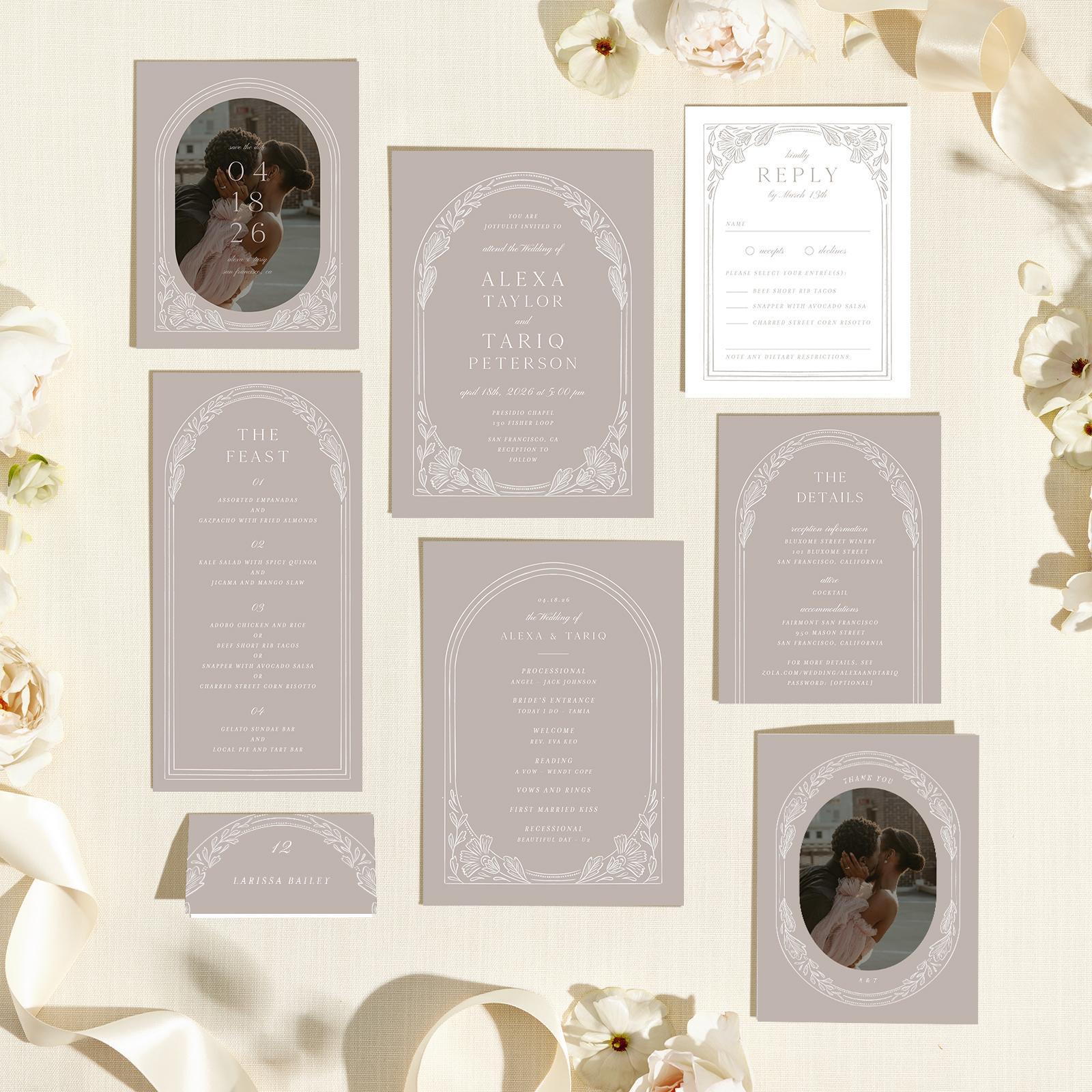 Zola Wedding Invitations - Duluth Portrait