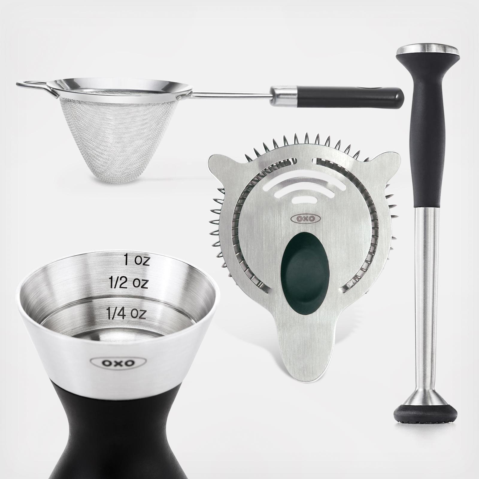 OXO, Steel 4-Piece Barware Set - Zola