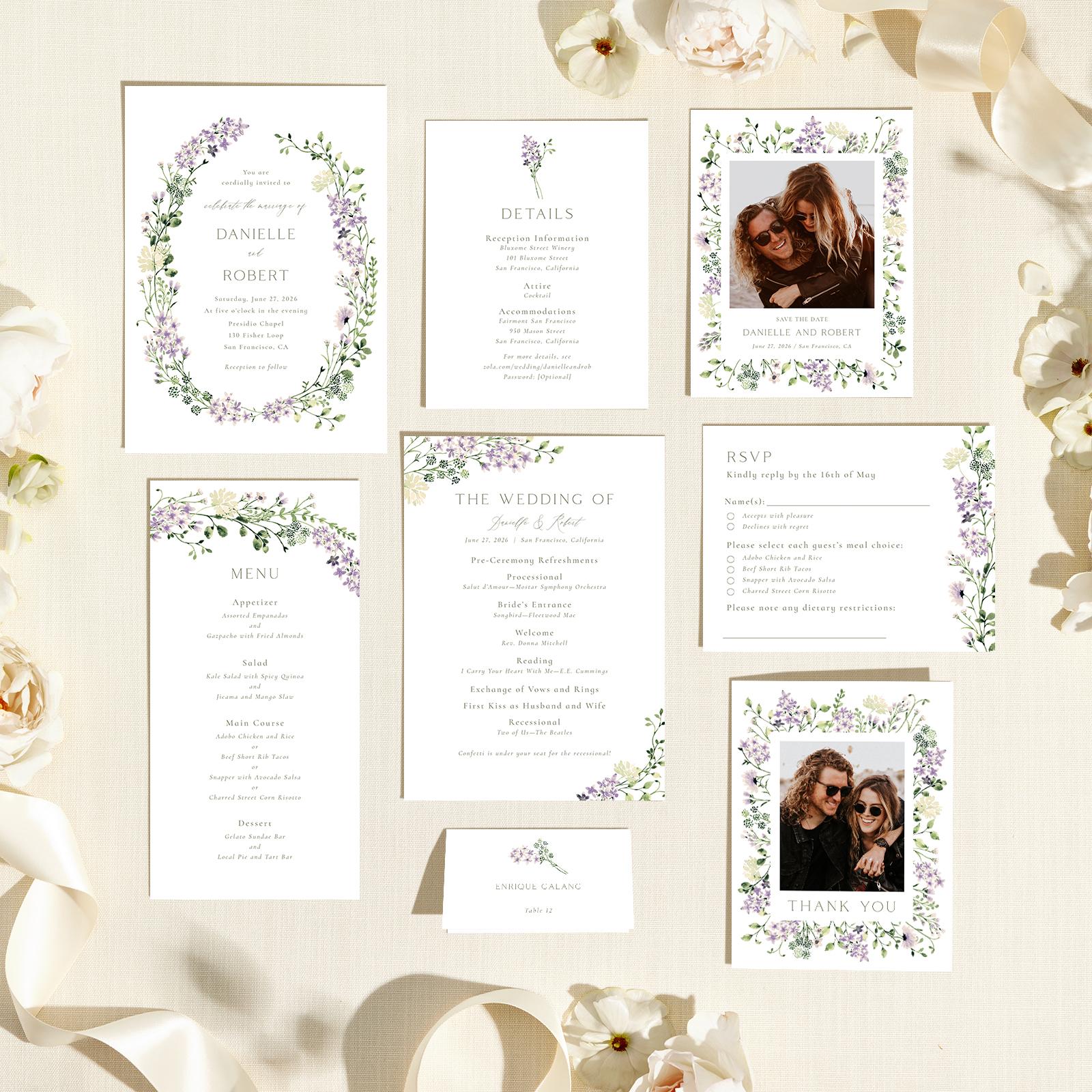 Zola Wedding Invitations - Rydal Classic