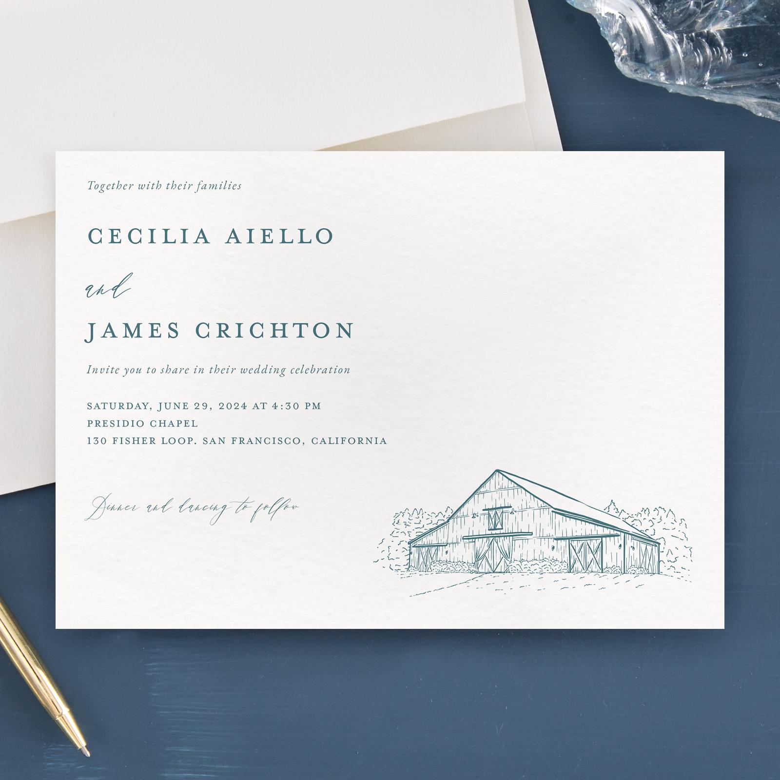 Zola Wedding Invitations - Millbrook Landscape