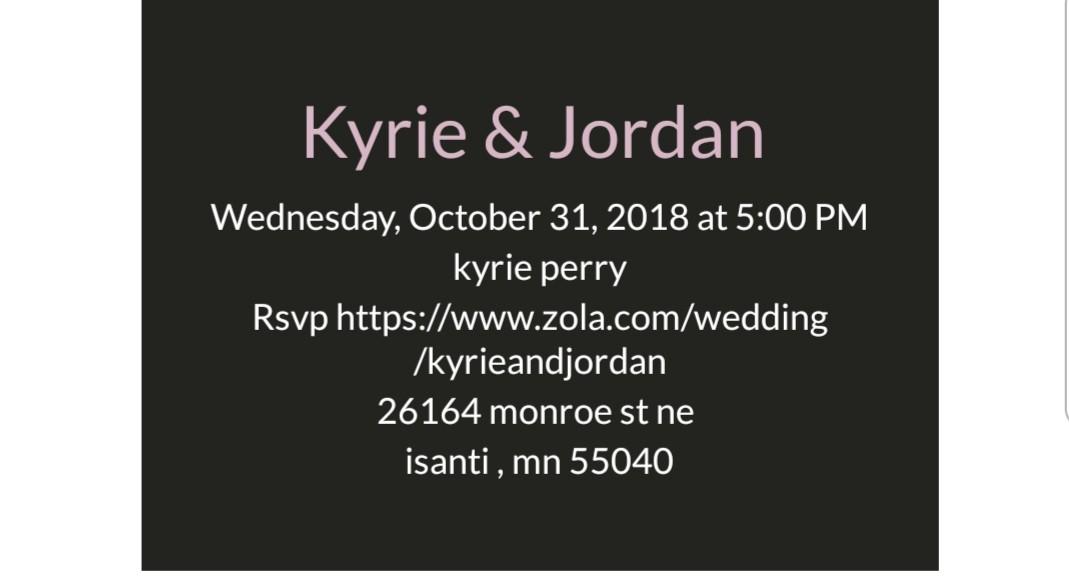 Kyrie perry and Jordan schulz's Wedding Website