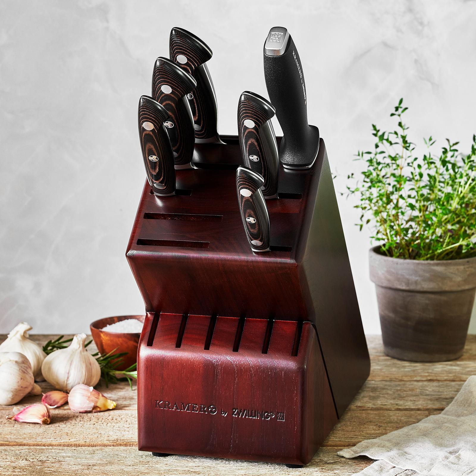 ZWILLING, Bob Kramer Euroline Damascus 7-Piece Knife Block Set | Zola