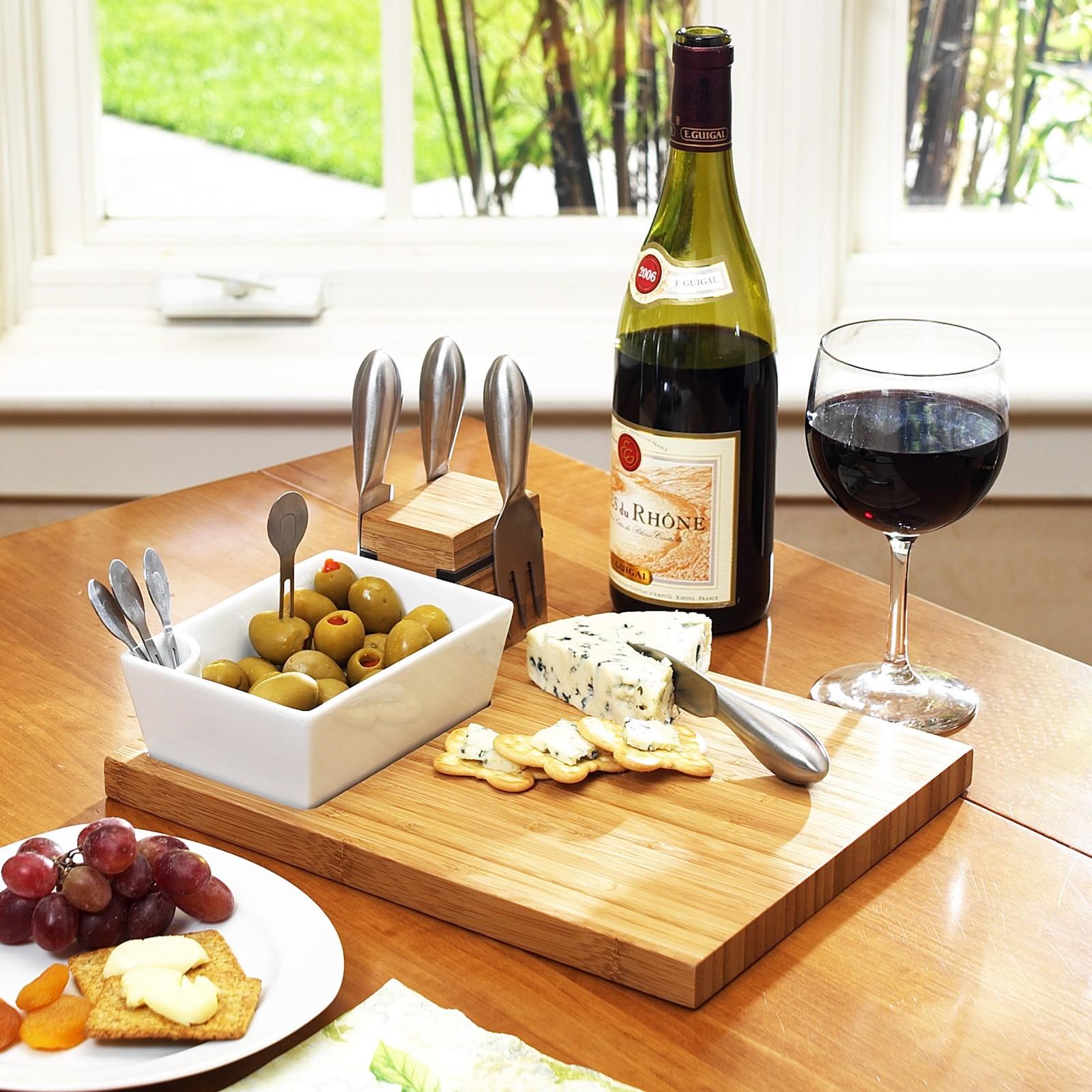 Picnic at Ascot, Buxton Cutting Board & Tool Set - Zola
