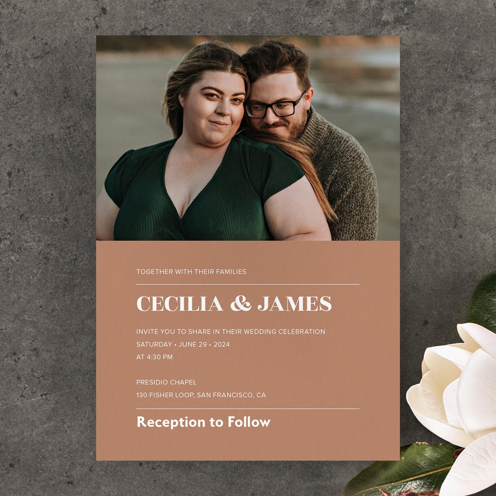 Zola Wedding Invitations - Valier Photo