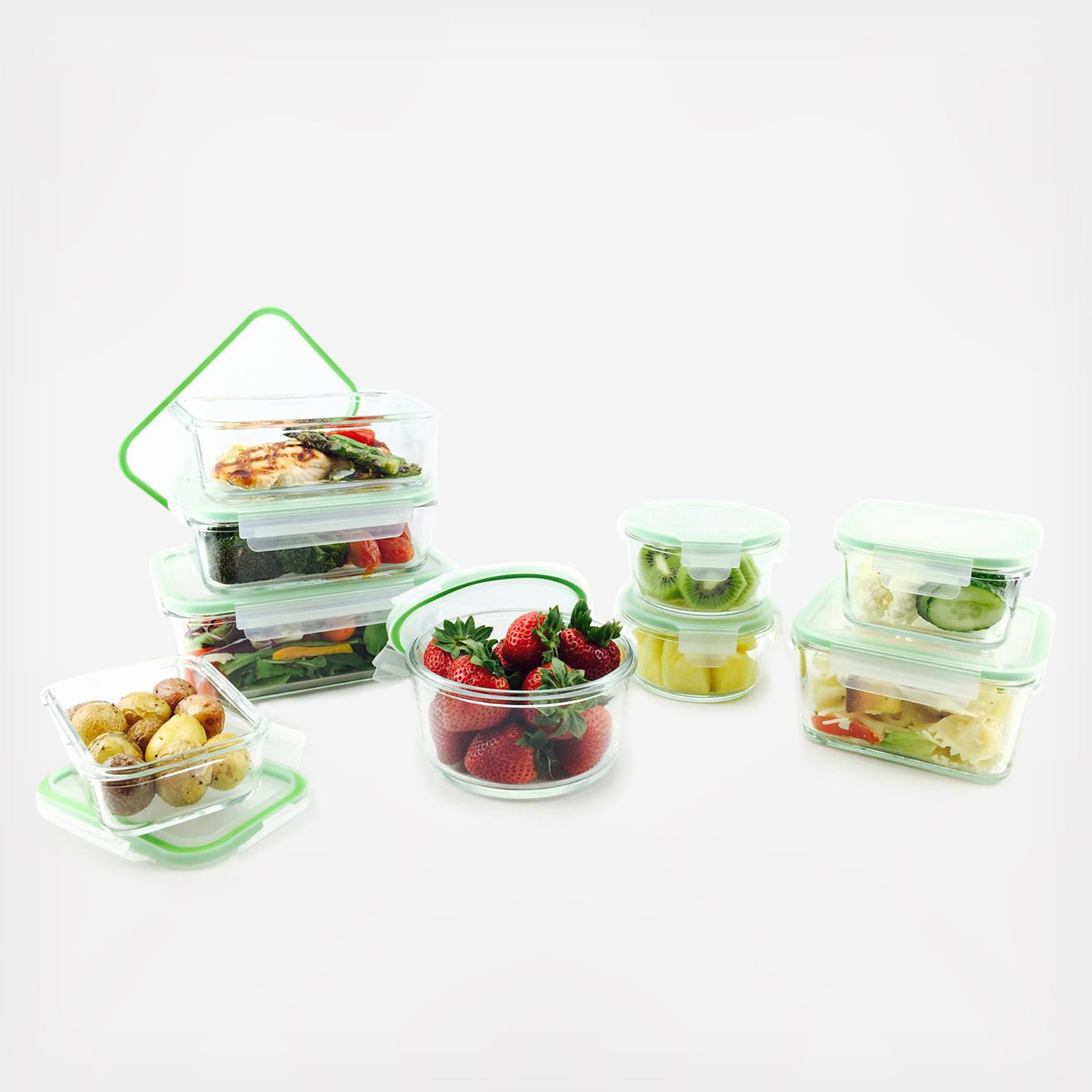 Kinetic GoGreen, Glassworks 18-Piece Food Container Set | Zola