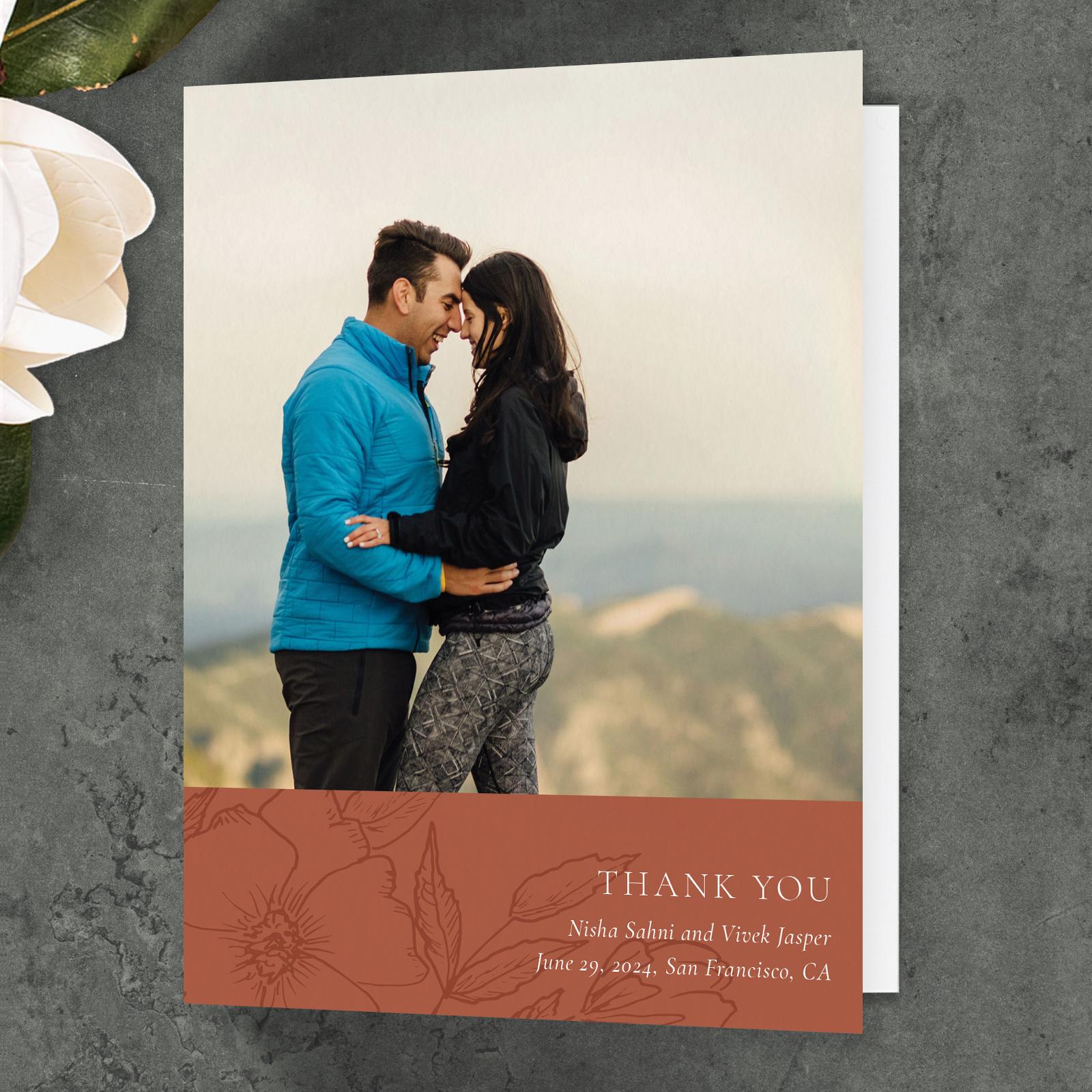 Zola Thank You Cards - Cardinell Photo