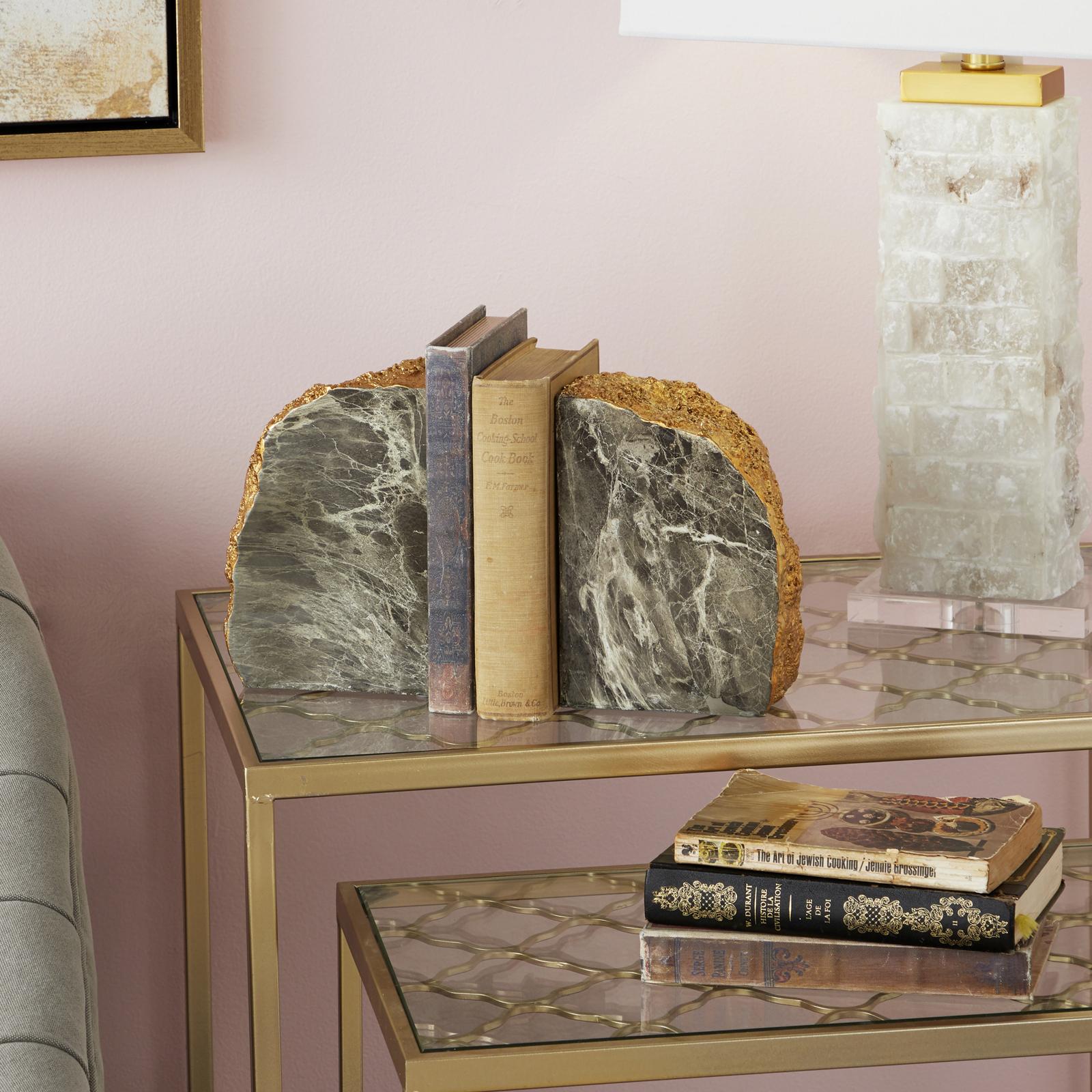 CosmoLiving by Cosmopolitan, Glam Stone Bookends | Zola