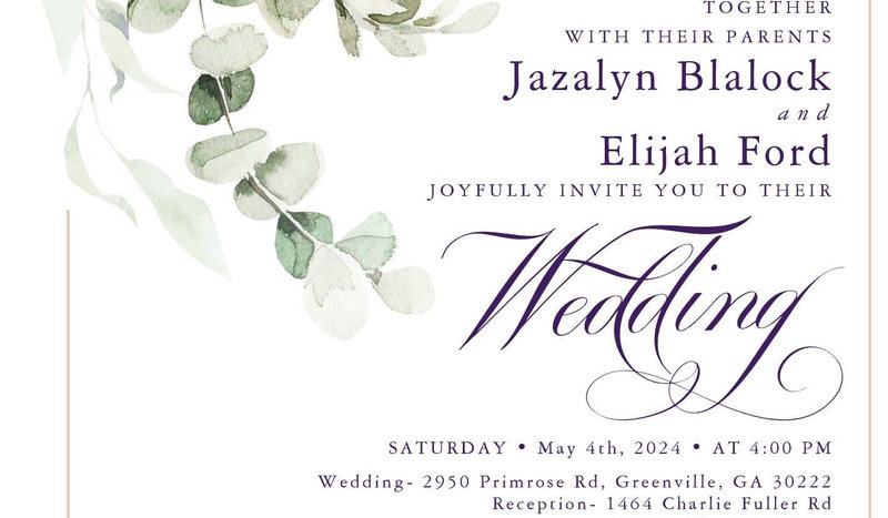 Jazalyn Blalock and Elijah Ford's Wedding Website