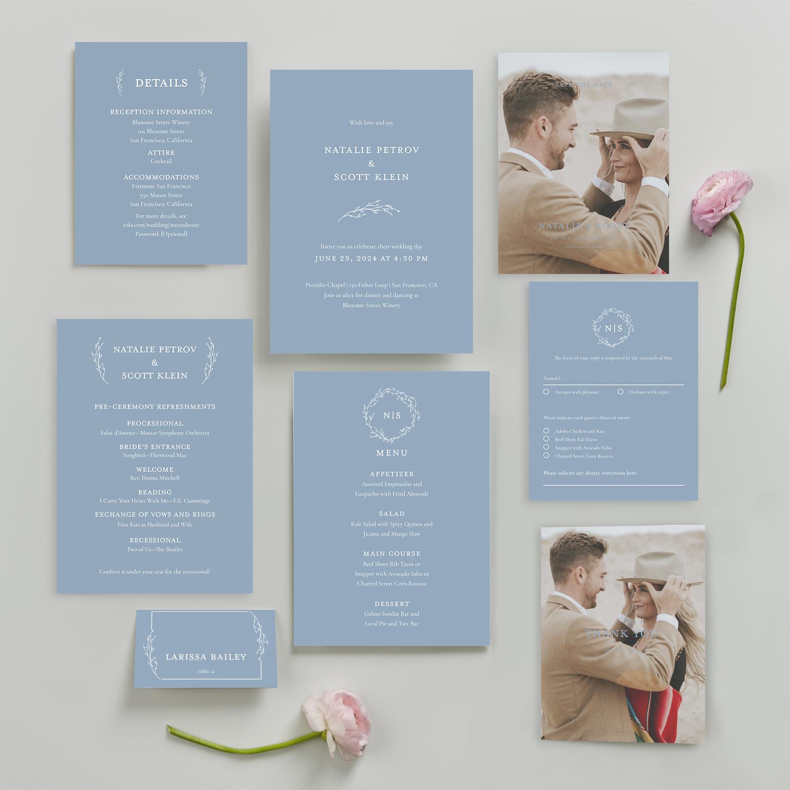 Zola Wedding Invitations - Normandy Classic