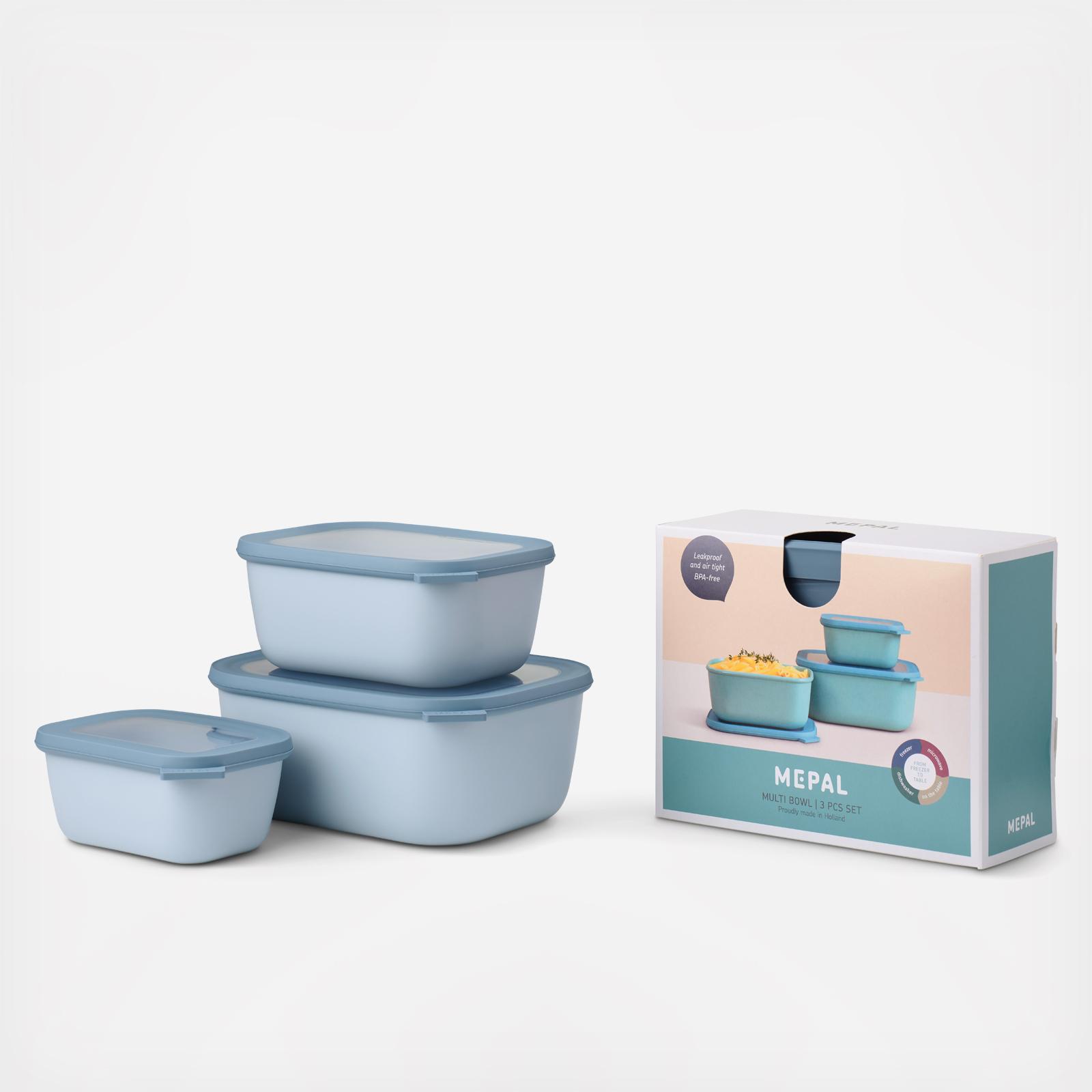 Mepal, Cirqula, Rectangular Deep Storage Set, 3 Piece | Zola