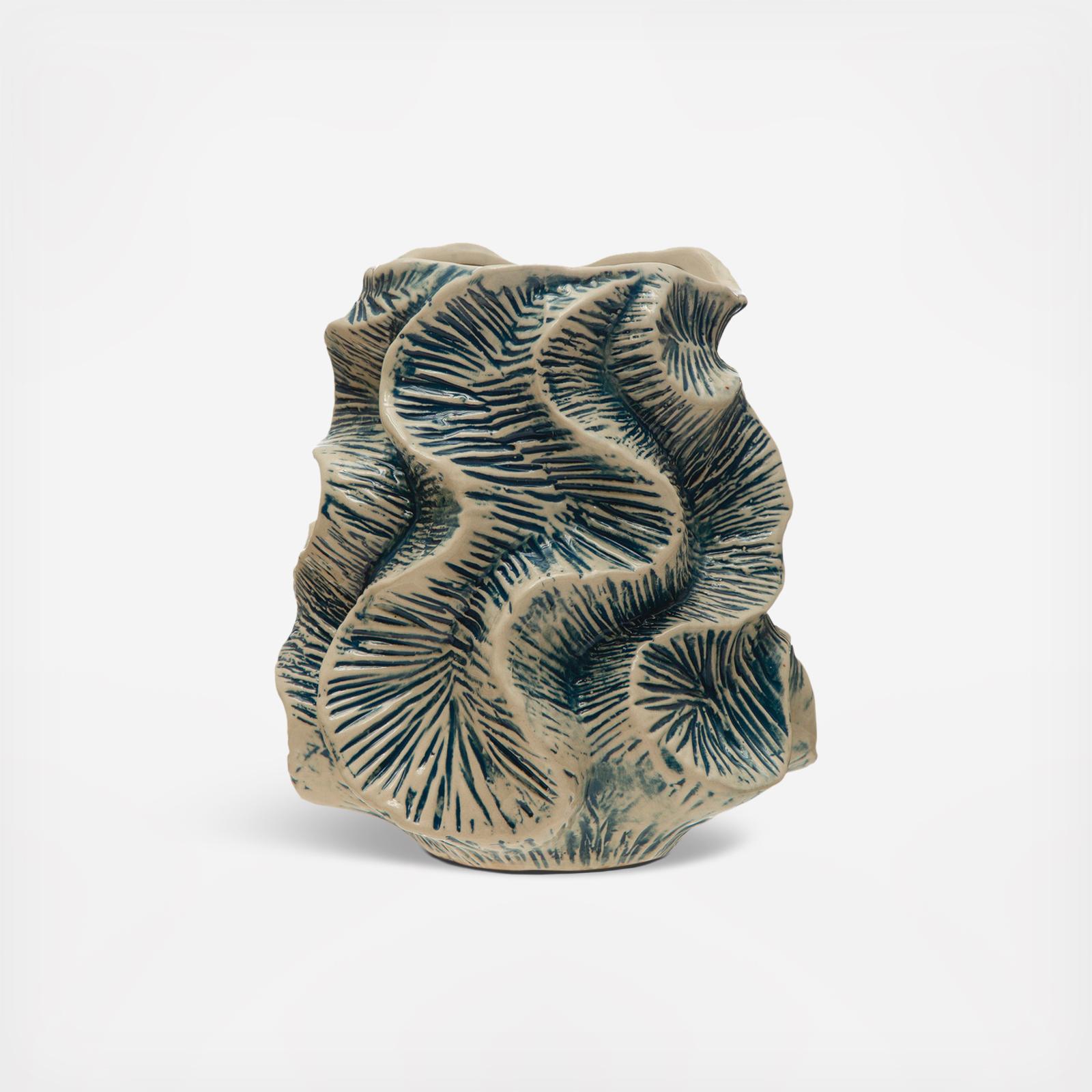 Bloomingville, Large Organic Shaped Wavy Vase | Zola