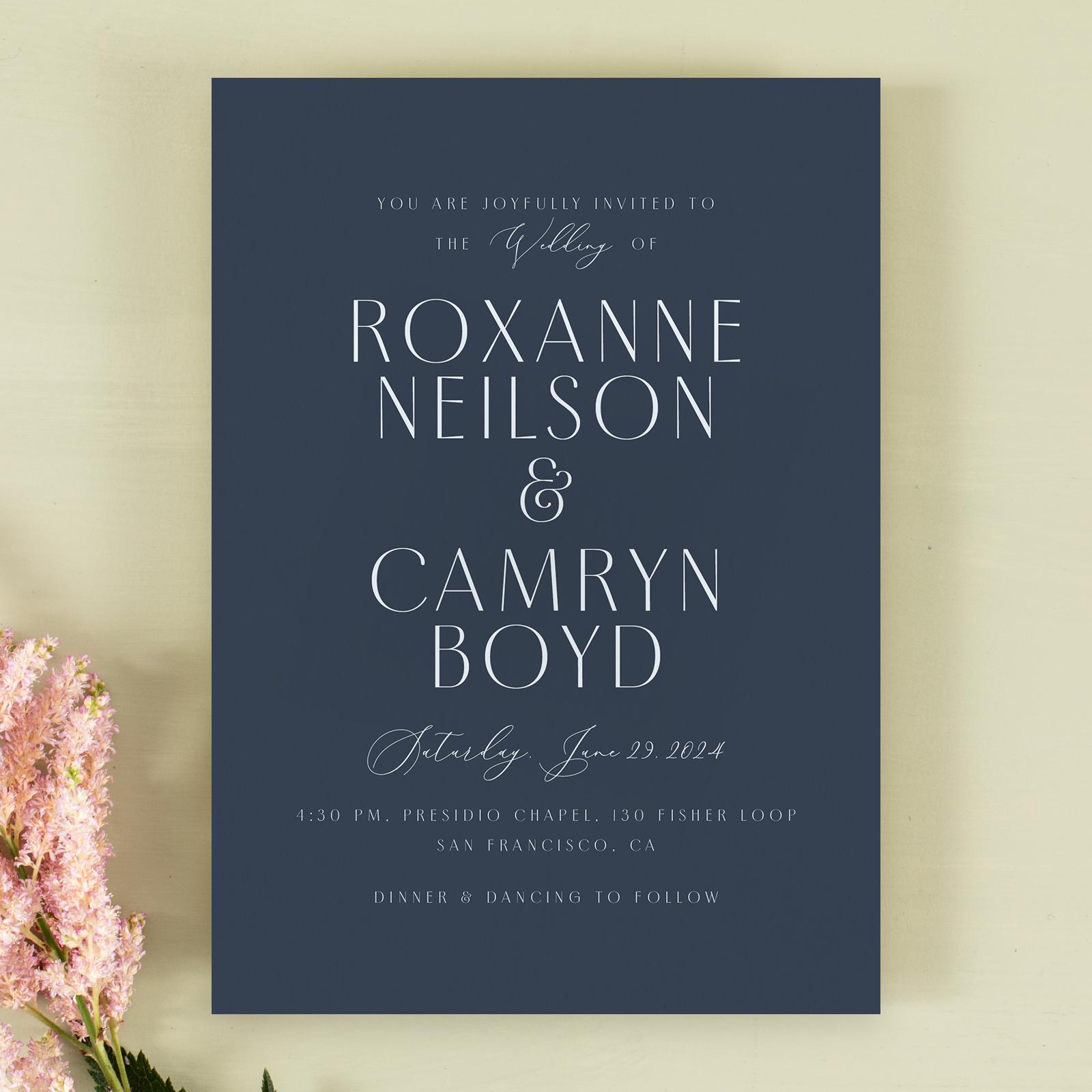 Zola Wedding Invitations - Paloma Portrait
