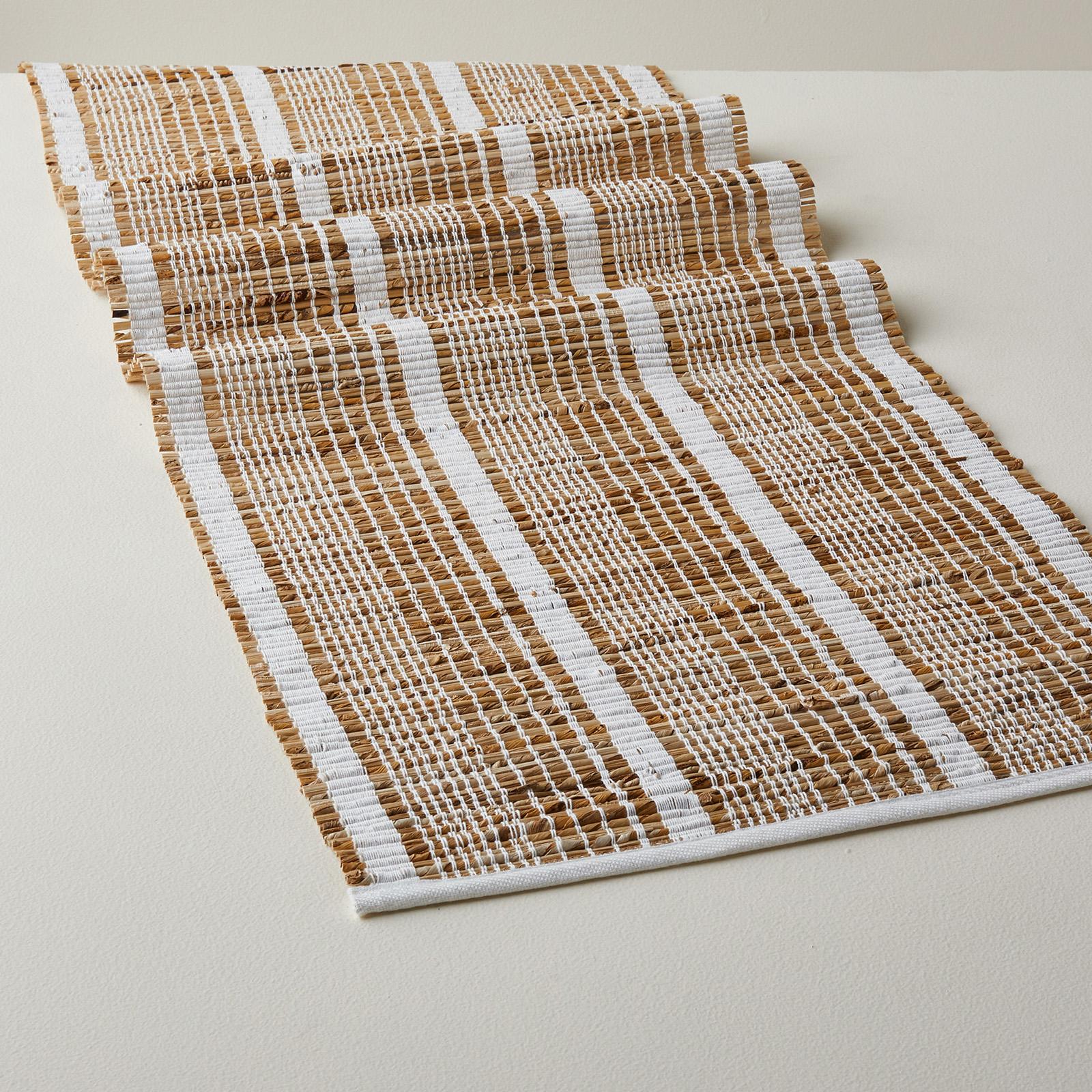 Tableau, Banana Leaf Woven Table Runner - Zola