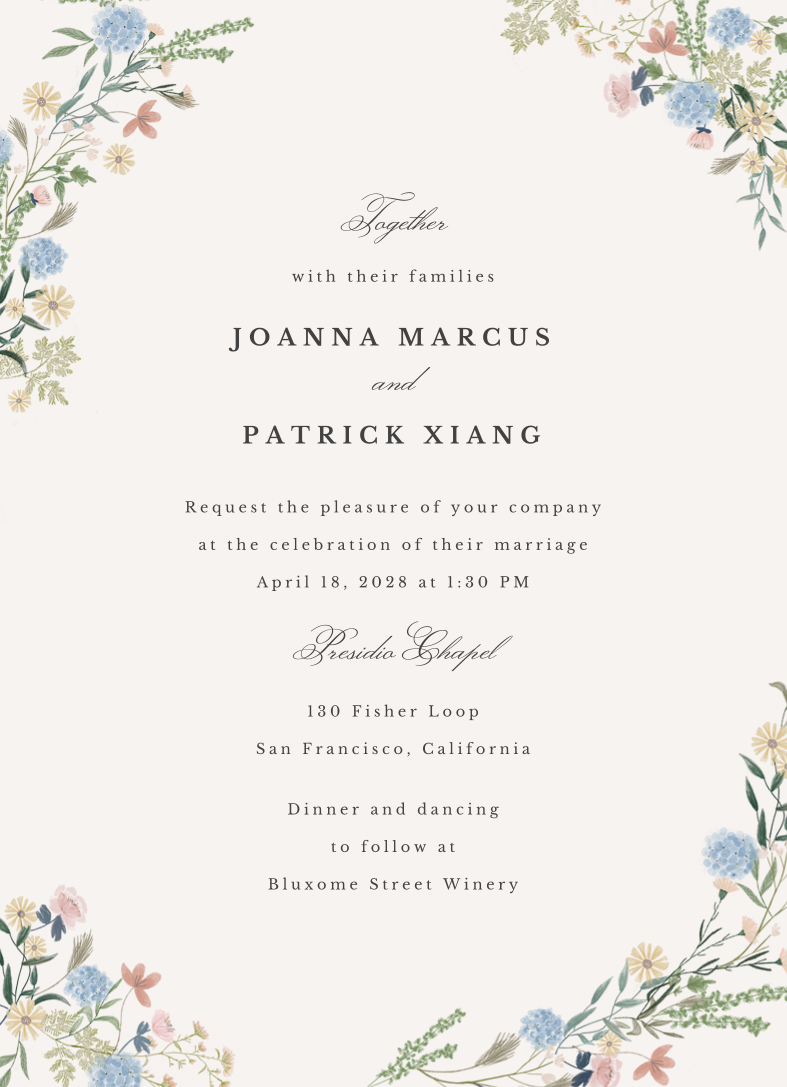 Laurelwood Classic | Light Oatmeal | Zola Wedding Invitations