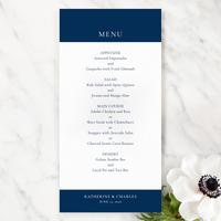 Potter | Navy | Zola Wedding Menus