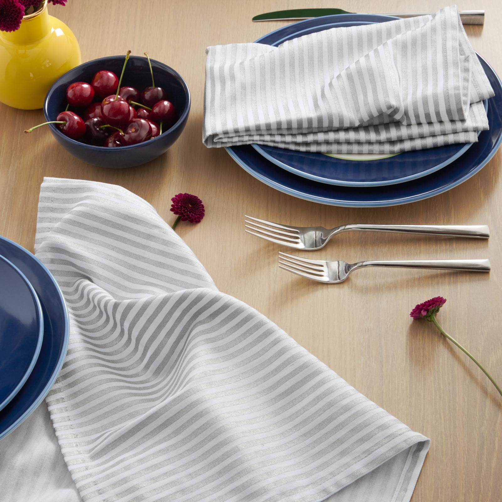 kate spade new york, Hand Painted Shirting Stripe Napkin, Set of 4 | Zola