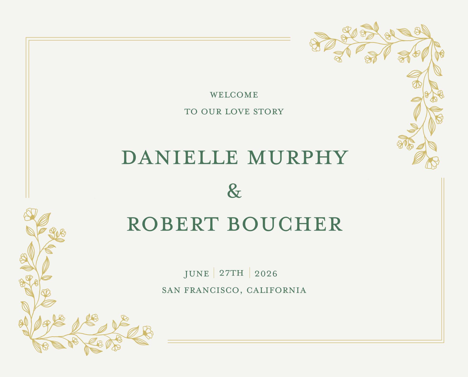 Kalispell Landscape | Mustard | Zola Wedding Signs