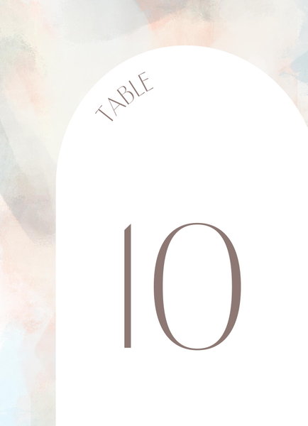 Coleridge | White | Zola Wedding Table Number