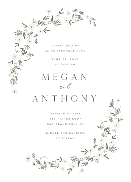 Lenora Classic | White | Zola Wedding Invitations