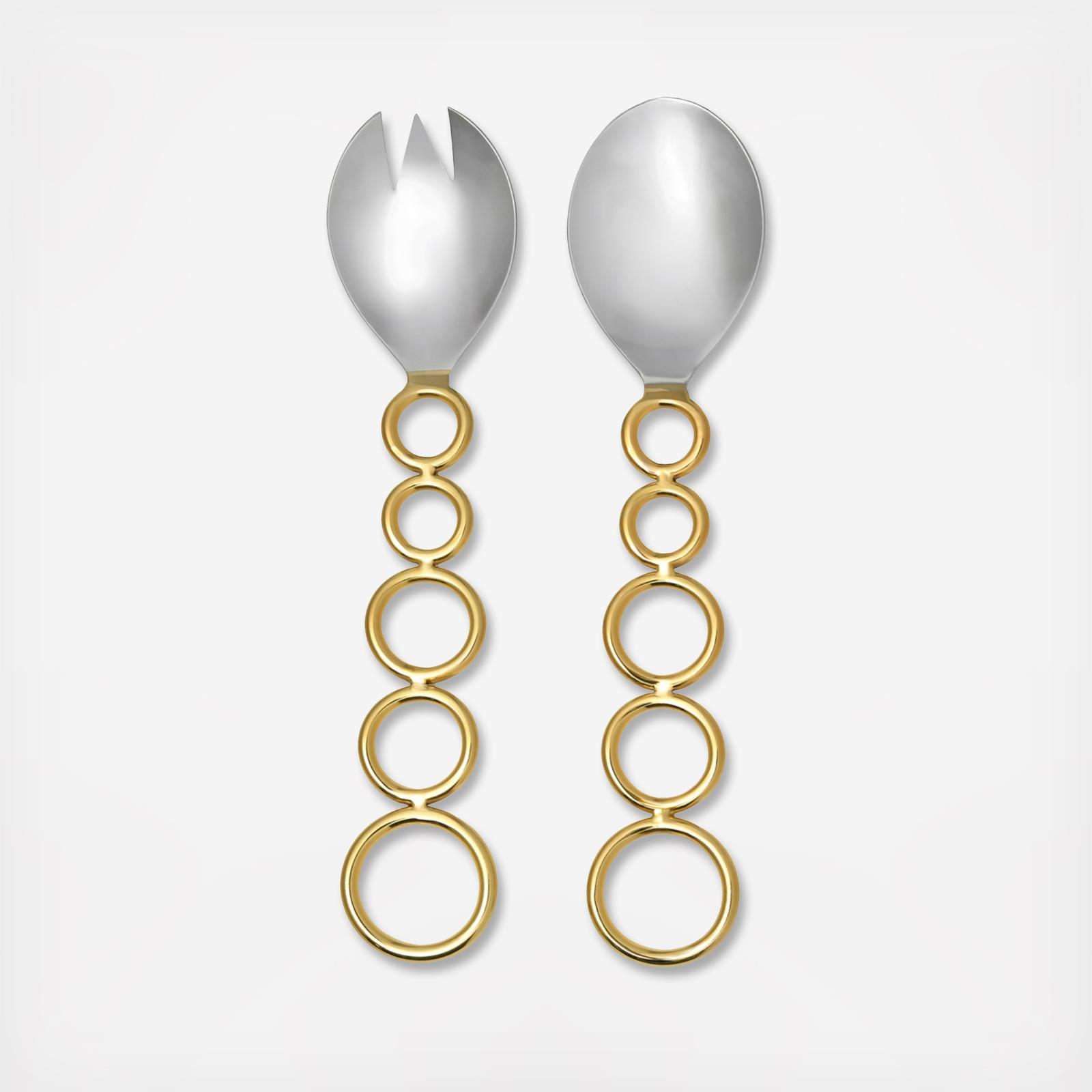 Godinger, Sphere Salad Server Set | Zola