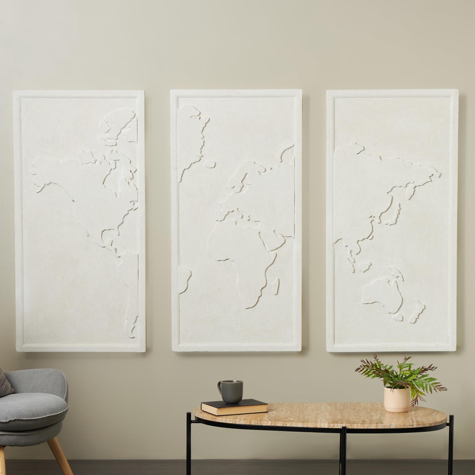 Tisbury Lane, 3-Piece World Map 3D Wall Decor Set | Zola