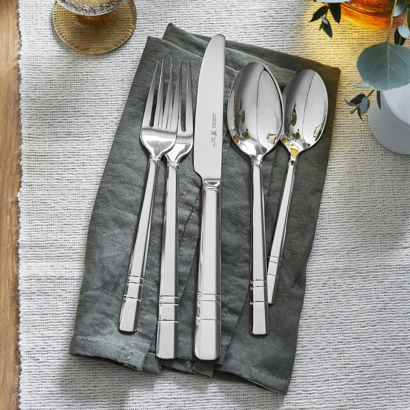 Henckels, Madison Square 20-Piece Stainless Flatware Set, Service for 4 ...
