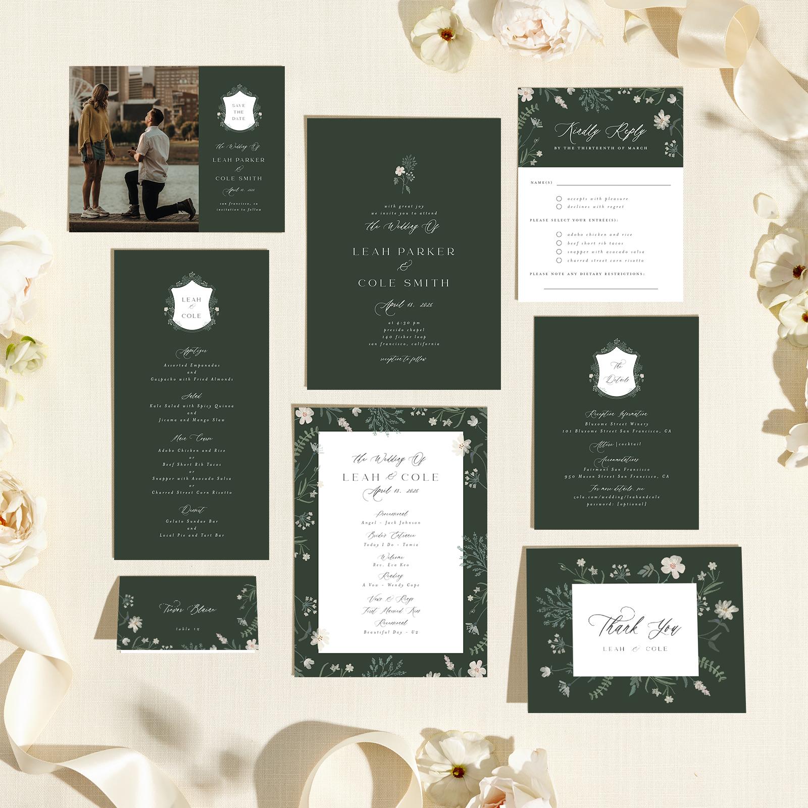 Zola Wedding Invitations - Valentina Classic