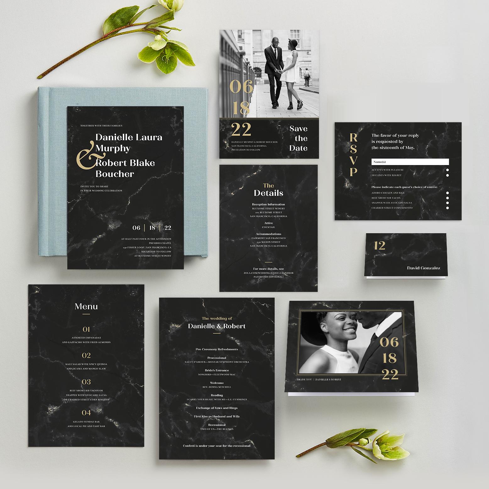 Zola Wedding Invitations - Benton Classic