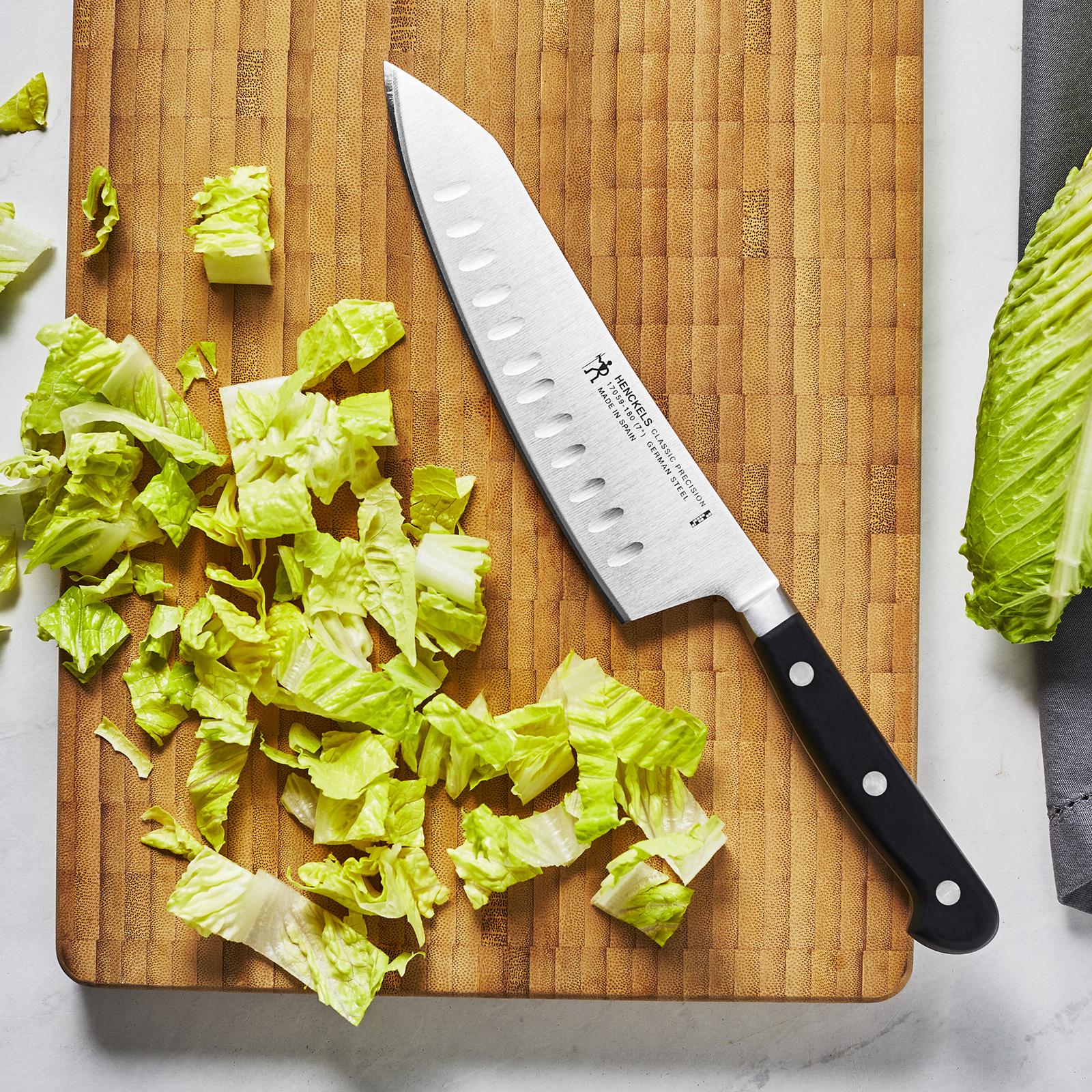 Henckels, Classic Precision Hollow Edge Rocking Santoku Knife | Zola