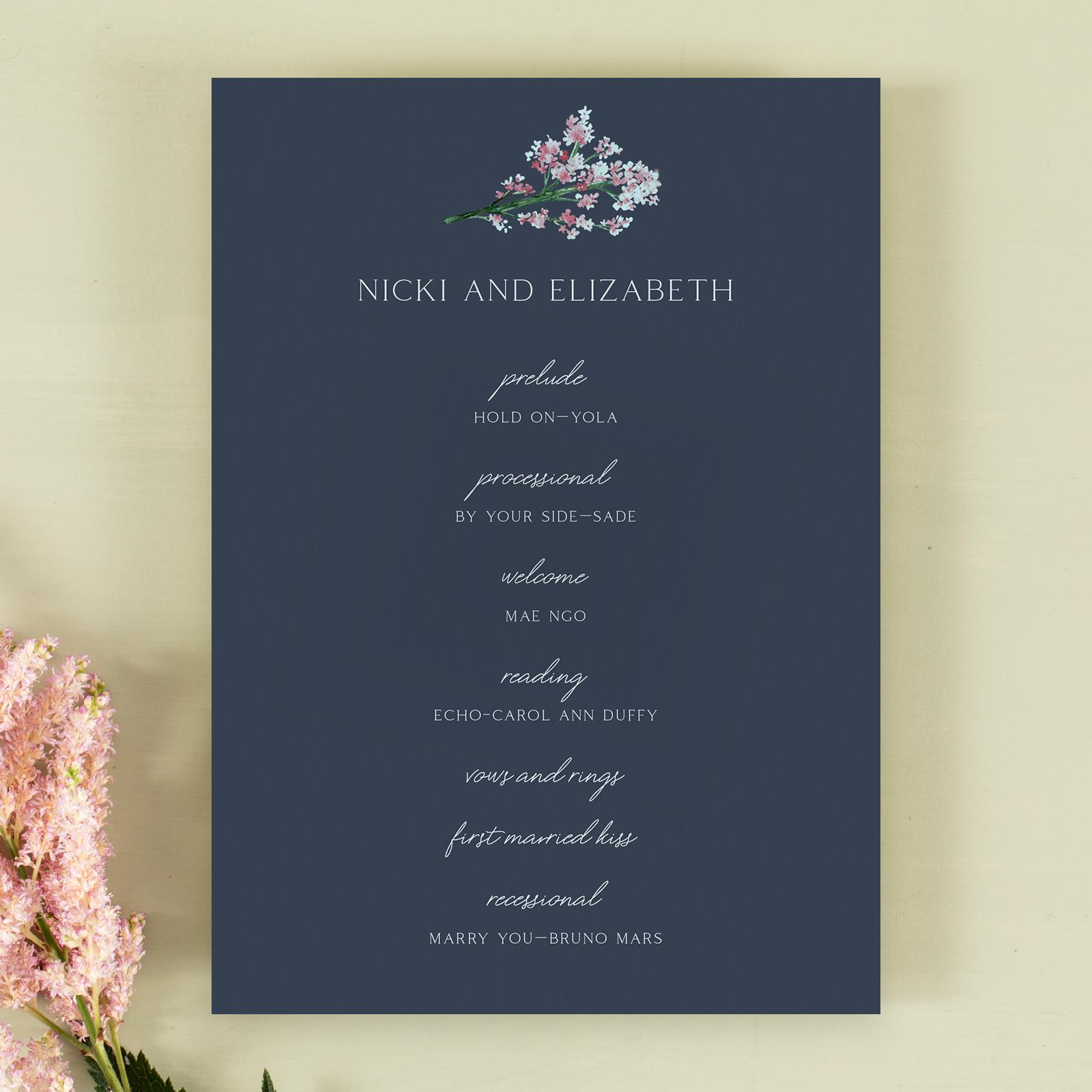 Zola Wedding Programs - Allamia