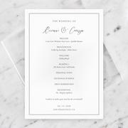 Zola Wedding Programs - Novela