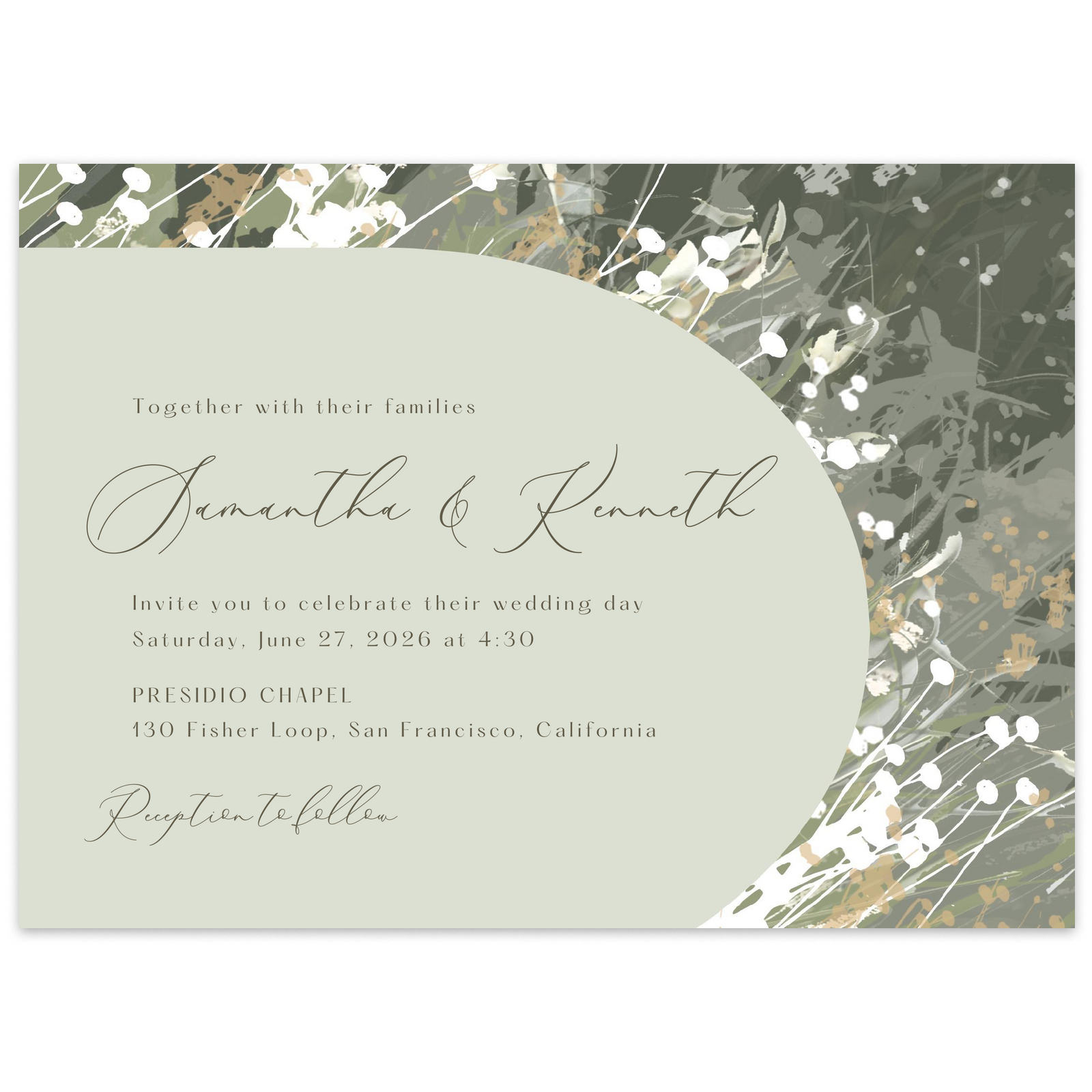 Zola Wedding Invitations - Louetta Landscape