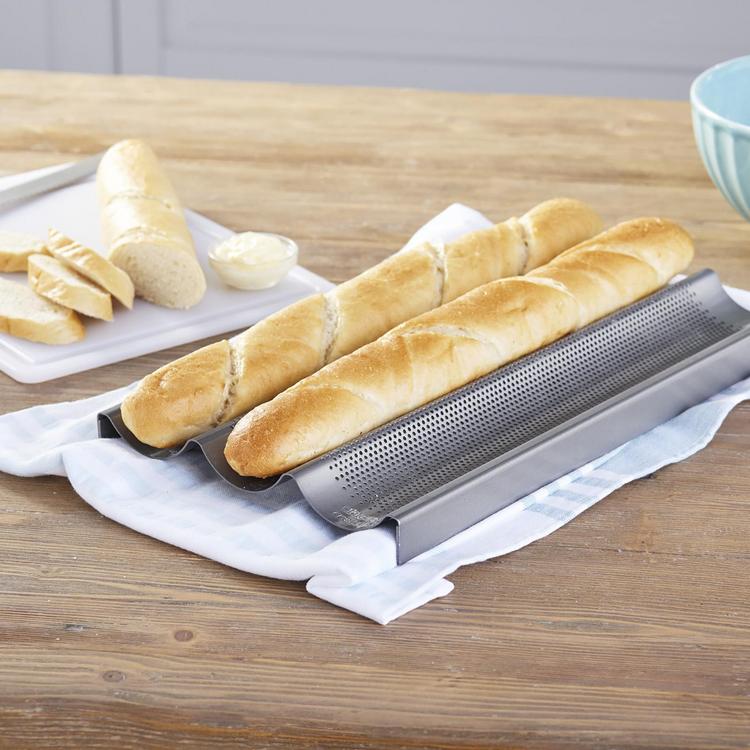 Chicago Metallic, Commercial II Nonstick Perforated French Bread Pan | Zola