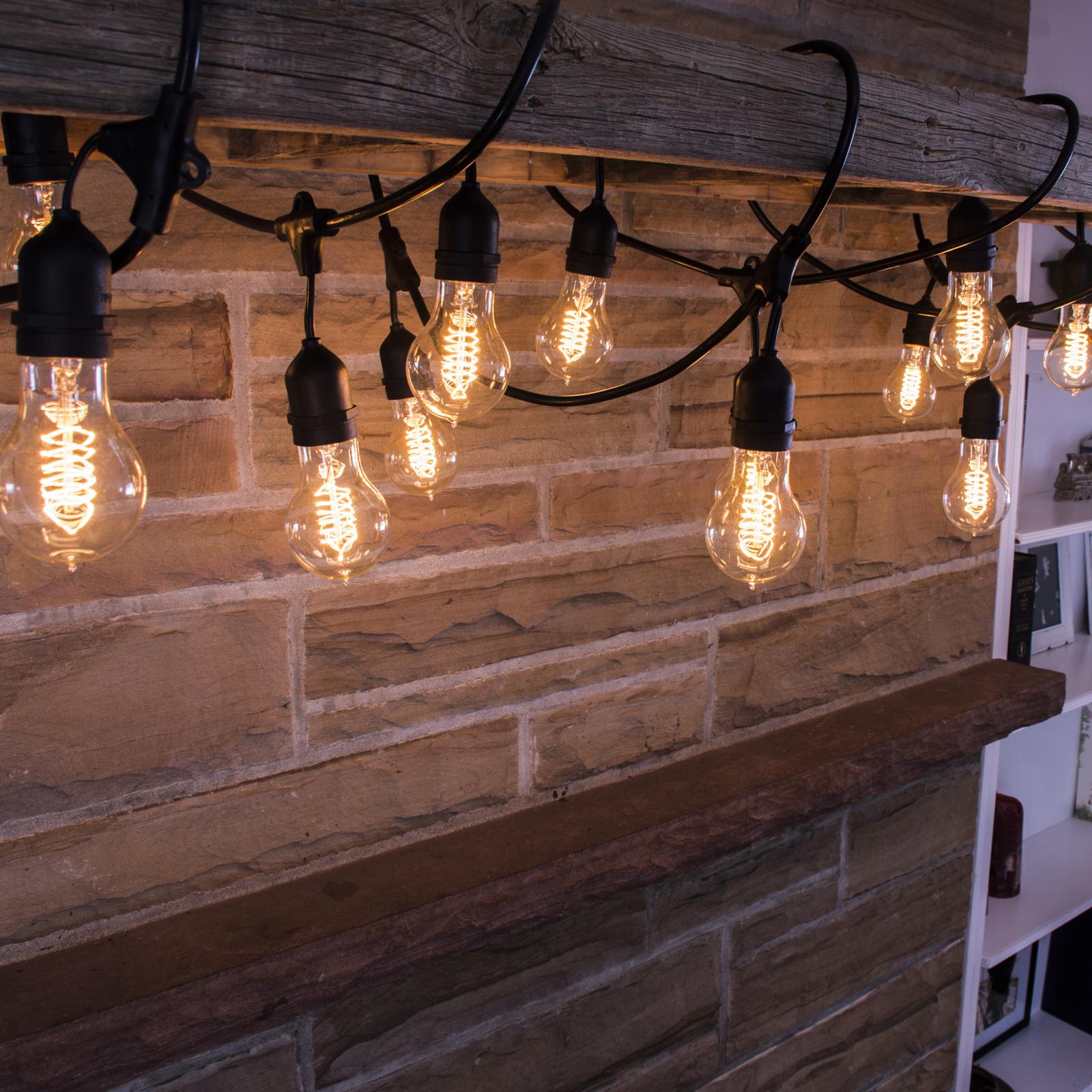 Bulbrite, Nostalgic Loop Filament 15-Bulb String Light Kit | Zola