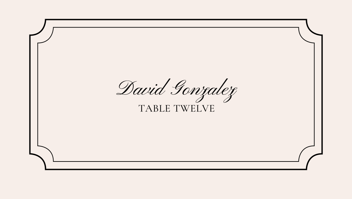 Malta | Cream | Zola Wedding Place Cards