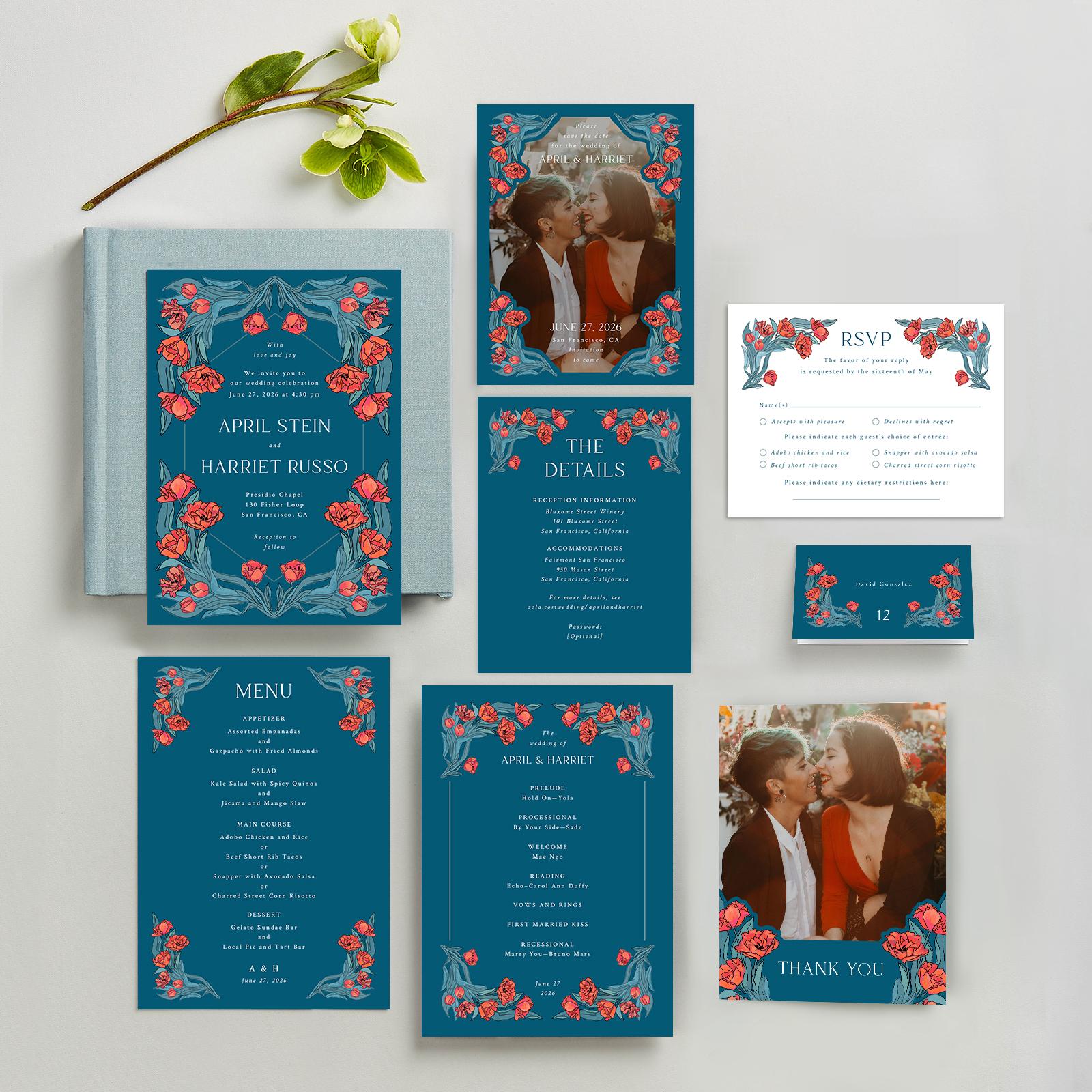 Zola Wedding Invitations - Willmore Portrait