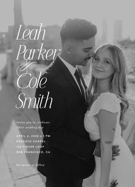 Marion Photo | White | Zola Wedding Invitations