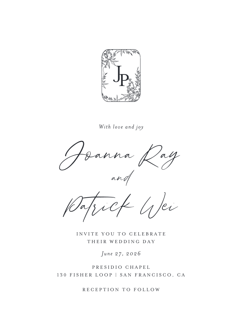 Zola Wedding Invitations - Birchwood Classic