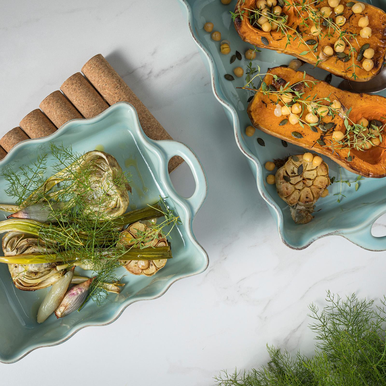 Casafina by COSTA NOVA, Cook & Host Rectangular Ruffled Baker - Zola