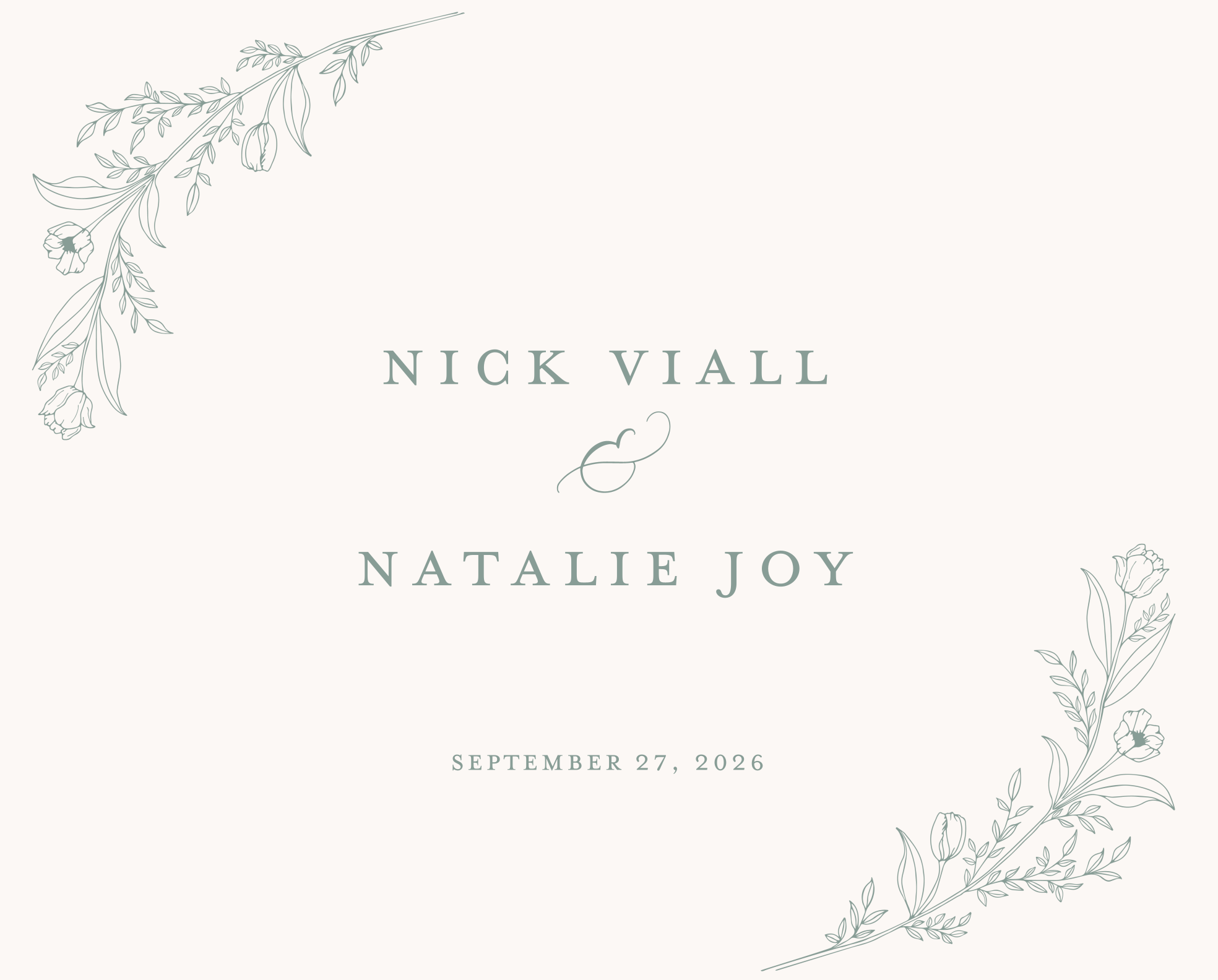 Viall Landscape | Off-White | Zola Wedding Signs